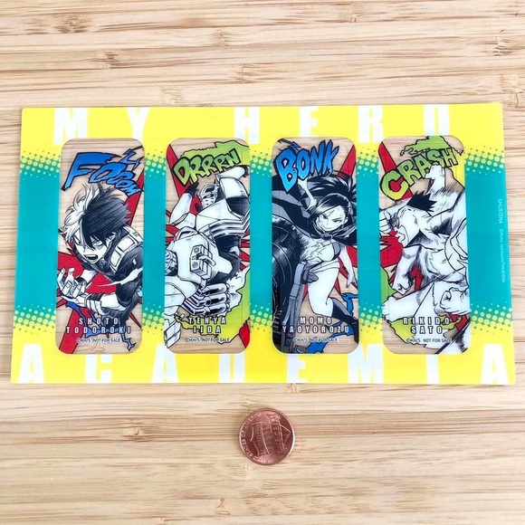 Art | Rare My Hero Academia Bookmark Set Of 4 Detachable To Be 4 ...